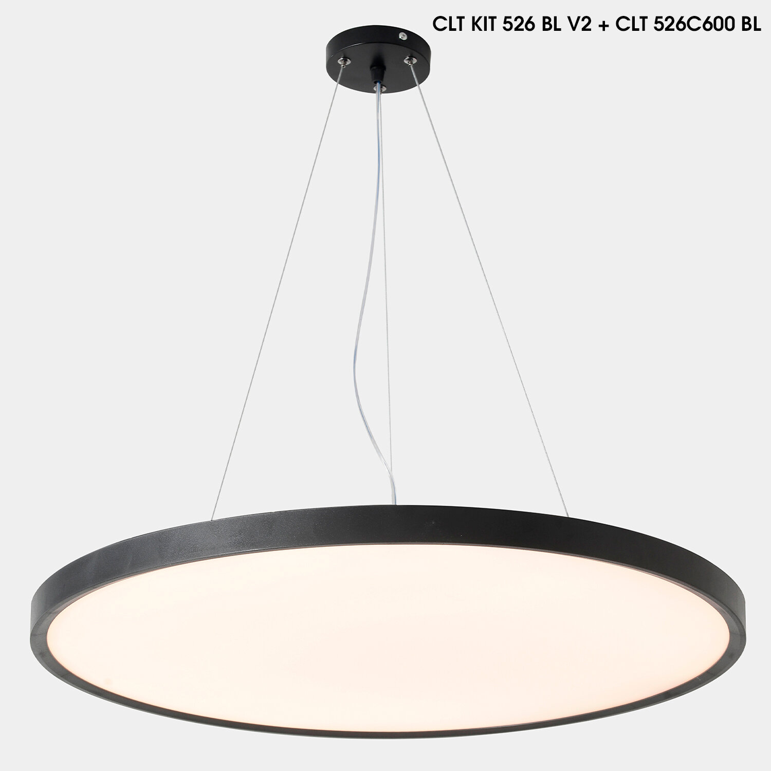 Светильник подвесной Crystal Lux Clt 526 CLT 526C600 BL, LED, кол-во ламп:1шт, Черный