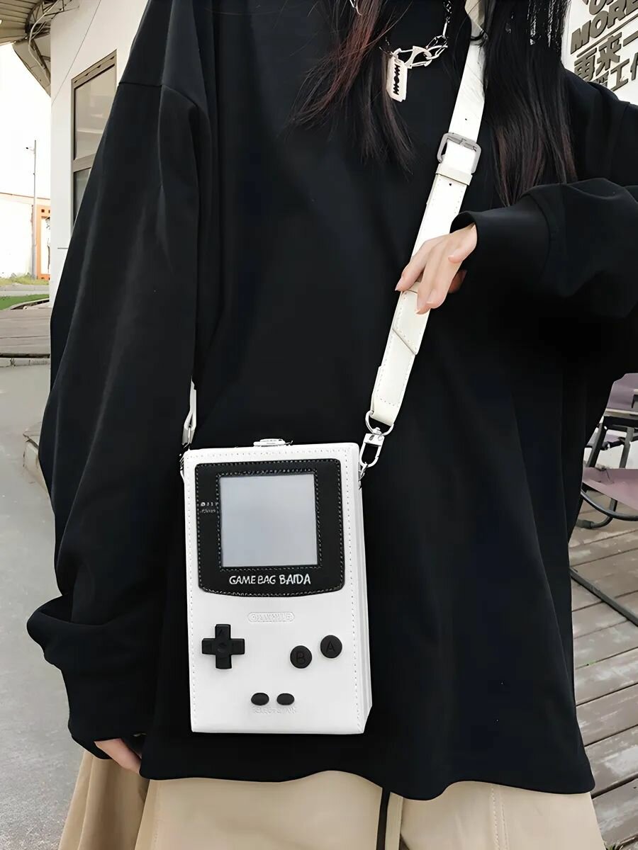Сумка кросс-боди Твердая клатч прямоугольная Game Boy Box