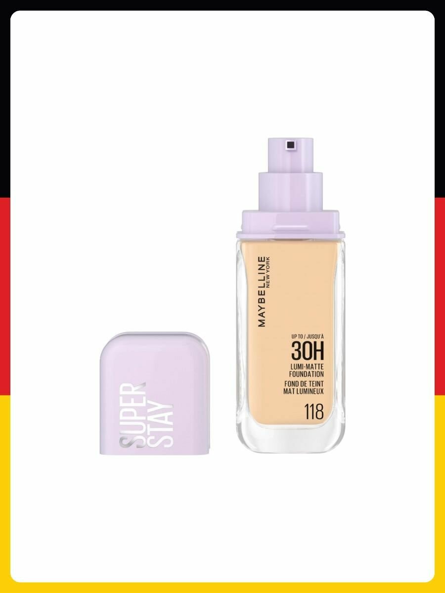 Тональный крем Maybelline New York Superstay Lumi Matte Foundation 118