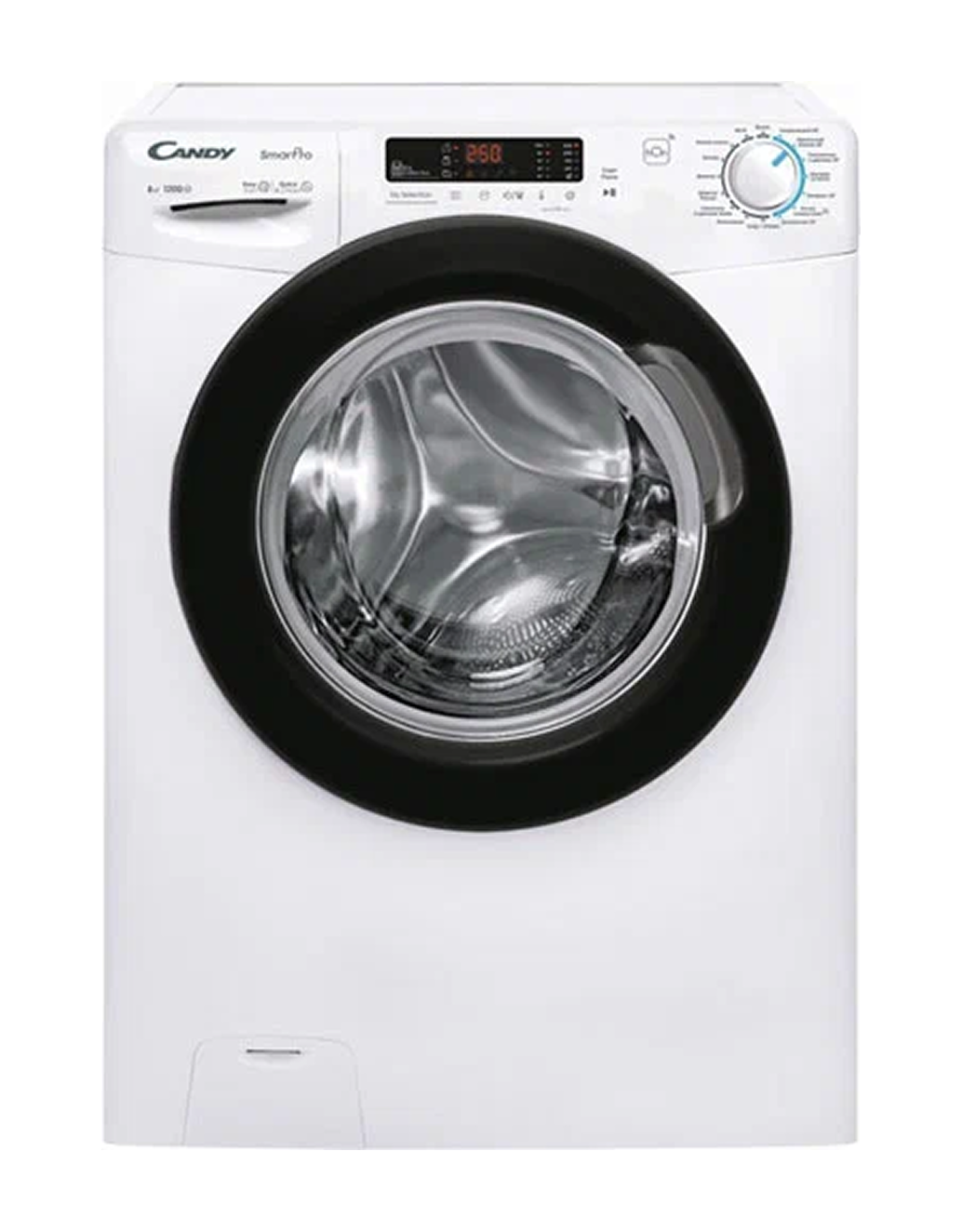 Стиральная машина Candy Smart Pro CSH44183D/2-07 на 8кг, 1200 об/мин, белая, пар. Новинка.