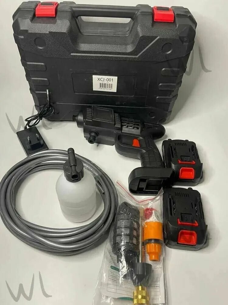 Мойка высокого давления аккумуляторная с 2-мя АКБ . Автомойка. Минимойкаwu