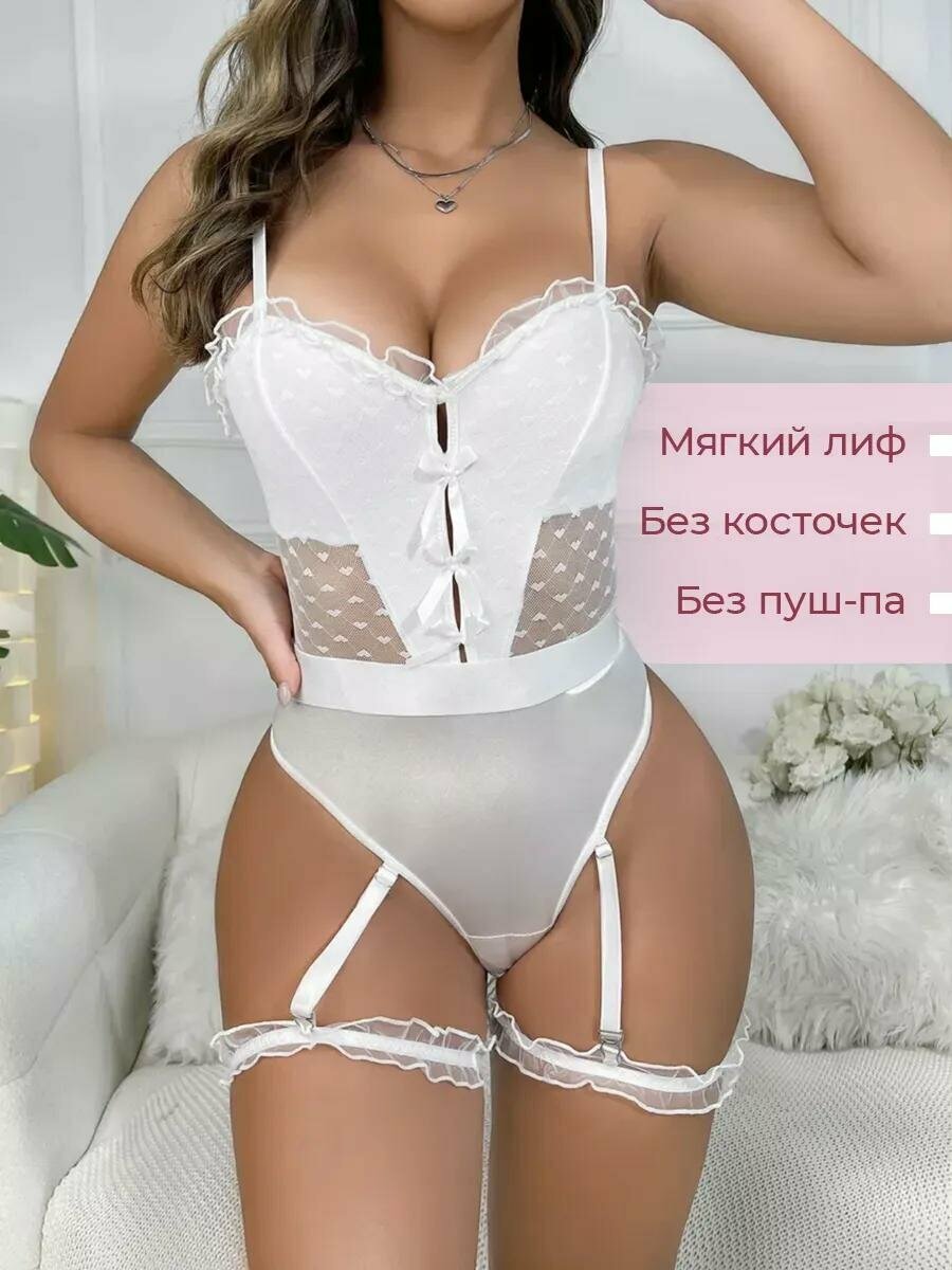 Боди BP кружевное женское, вечернее сексуальное нижнее белье