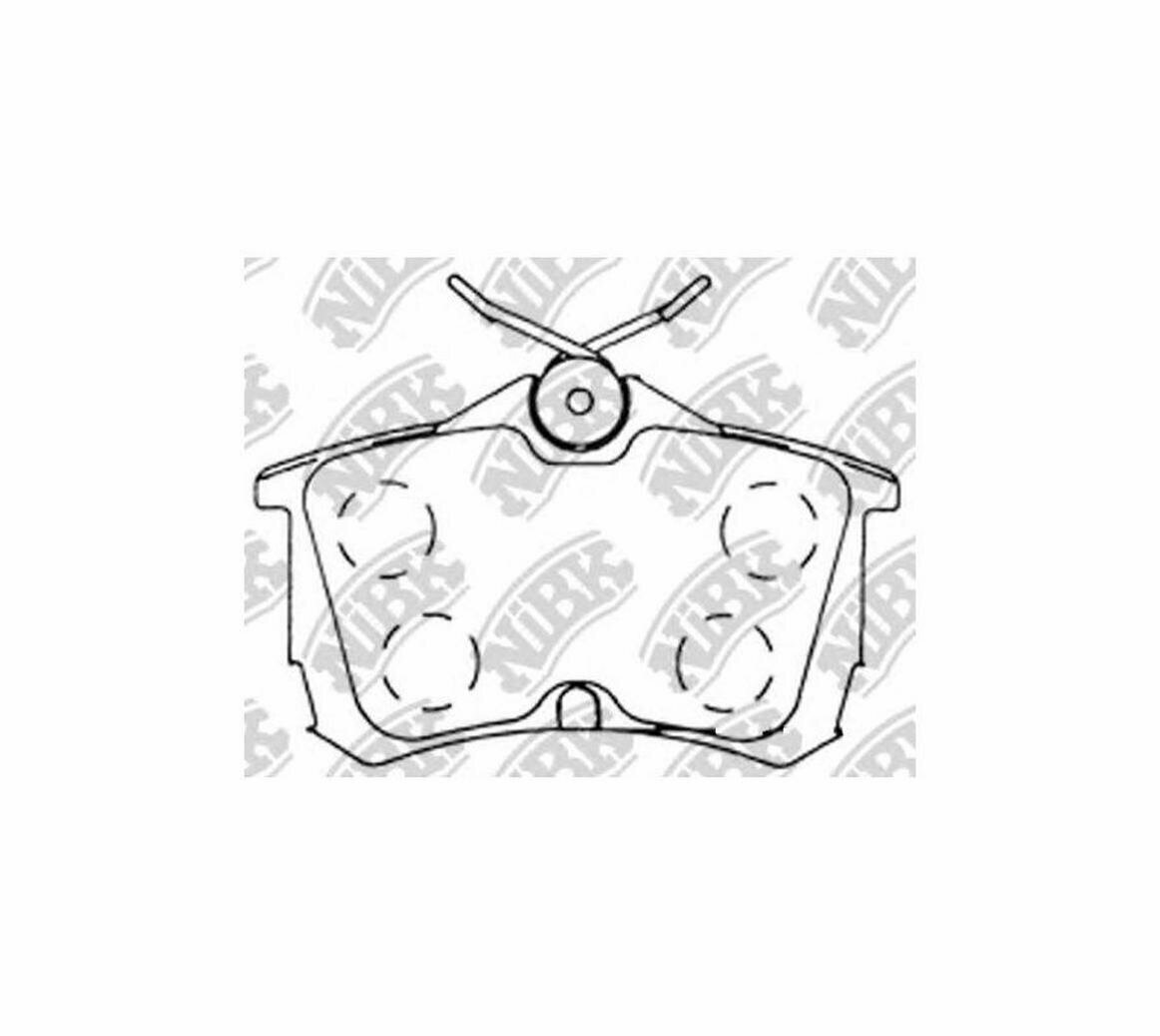 Колодки тормозные для автомобилей NiBK PN8109 (запчасти и комплектующие)