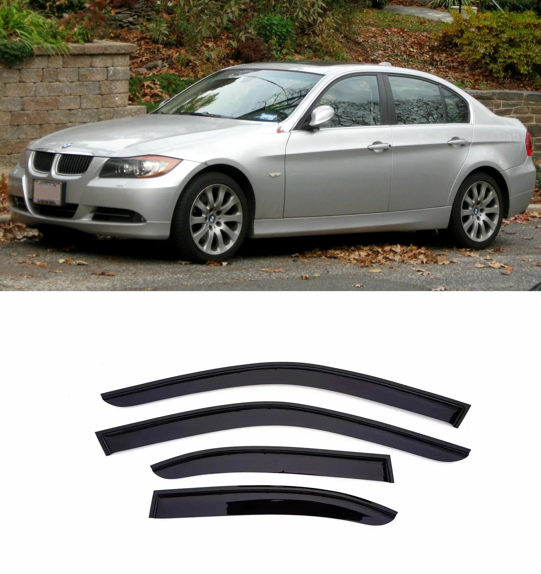 Дефлекторы боковых окон BMW БМВ 3er (E90) седан (2005-2010)