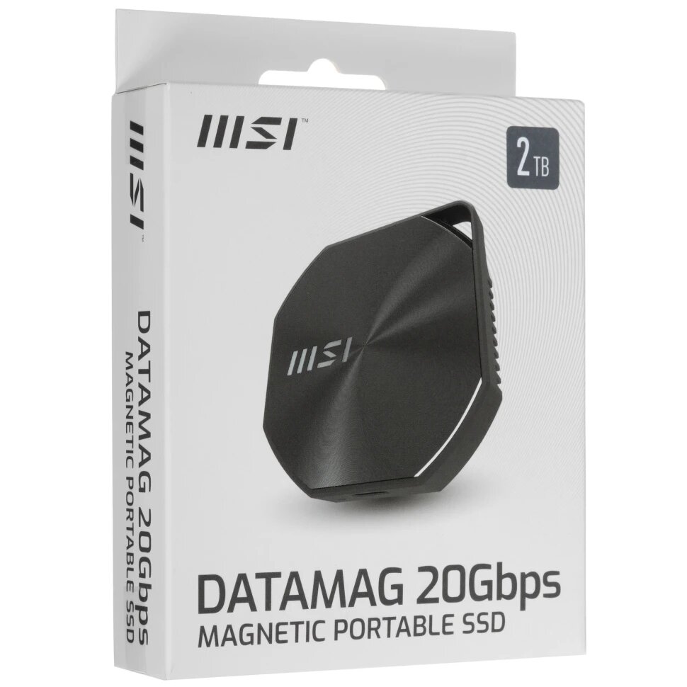 2048 ГБ Внешний SSD MSI DATAMAG [S78-440Q870-P83], USB 3.2 Gen 2x2 Type-C, черный