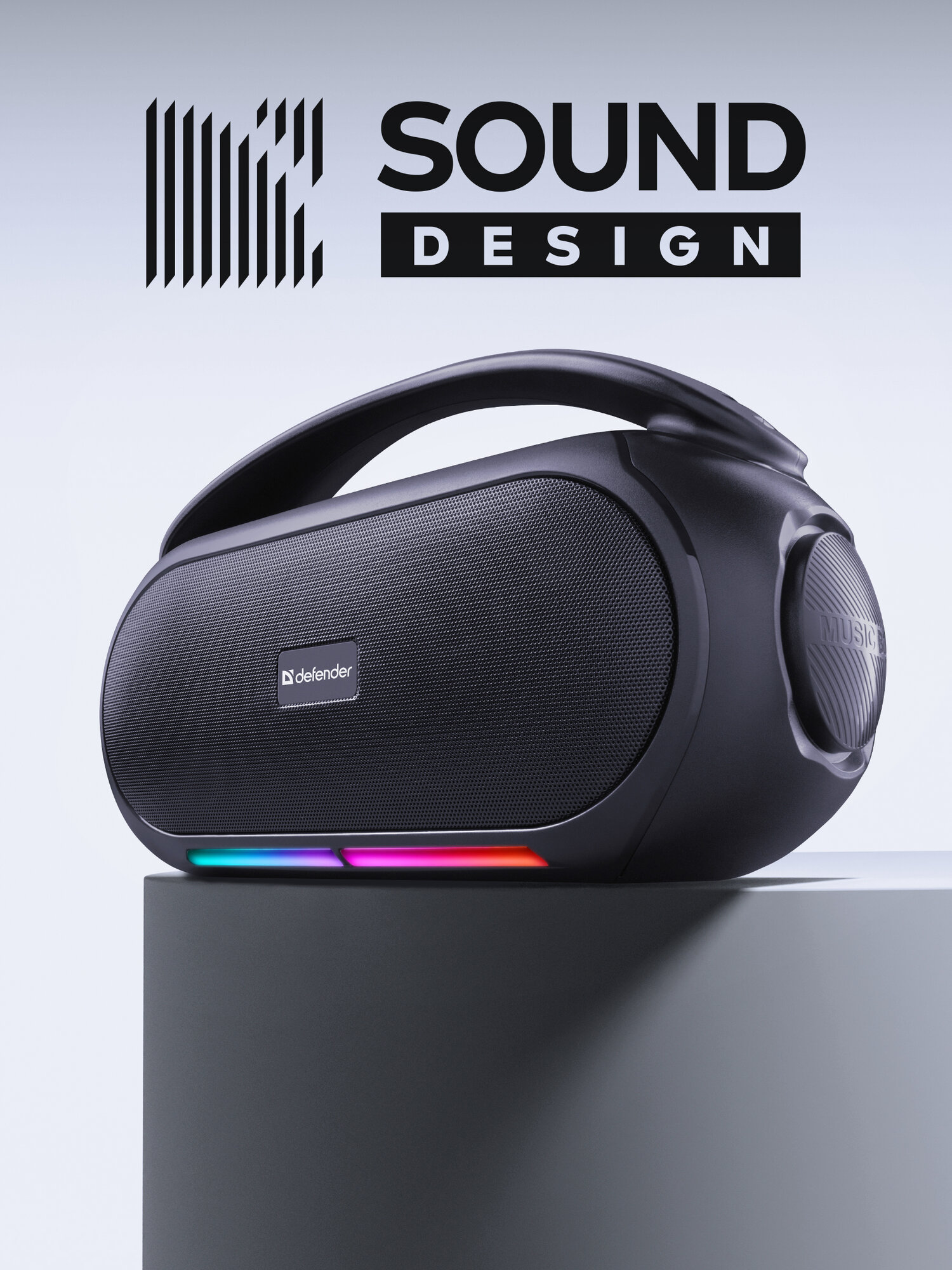 Колонка портативная музыкальная DEFENDER Beatbox 12, 12 Вт, BT/FM/USB/TF, RGB