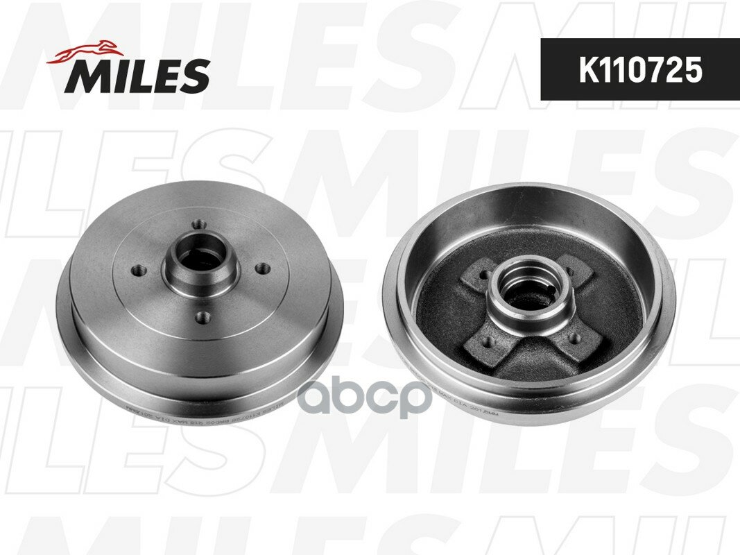 Барабан Тормозной Vw Golf 3/Polo Vag 115330192; Vag 191501615A; Vag 1H0501615a Miles арт. K110725