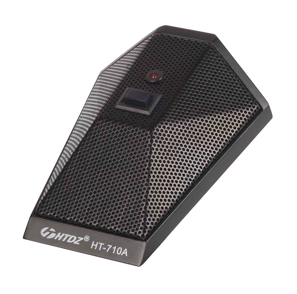 Ht-710a. микрофон граничного слоя htdz, конденсаторный, гиперкардиоида, кнопка mute, цвет черный