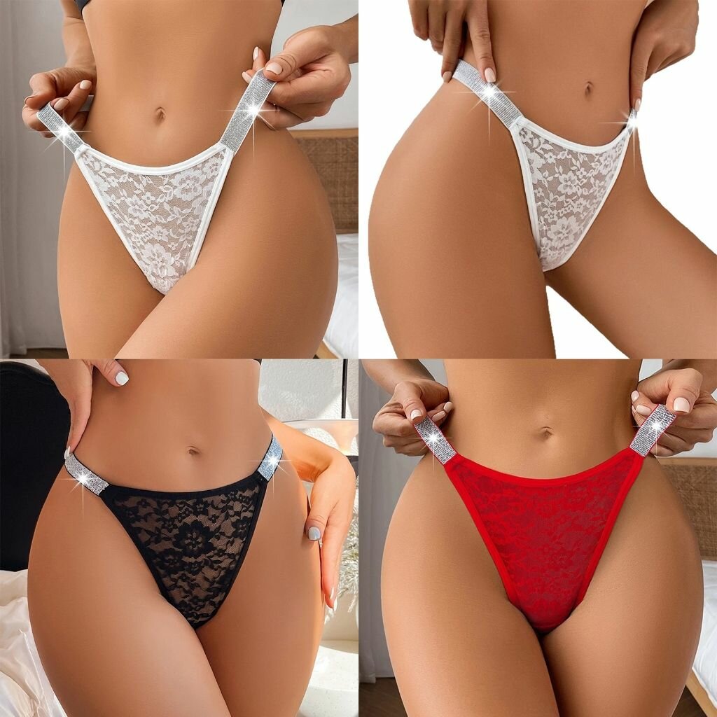 Женские стринги из прозрачного кружева