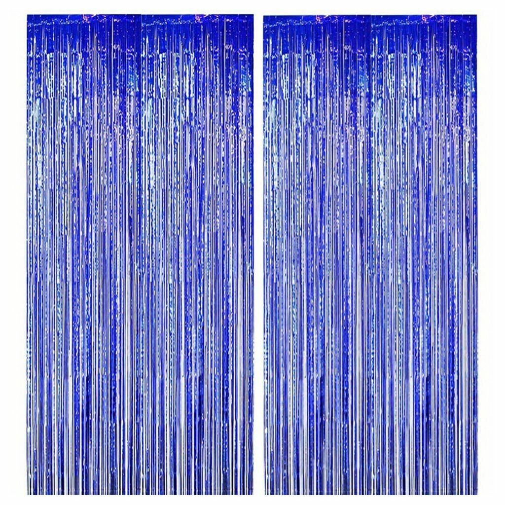 Синий дождевой занавес для праздников