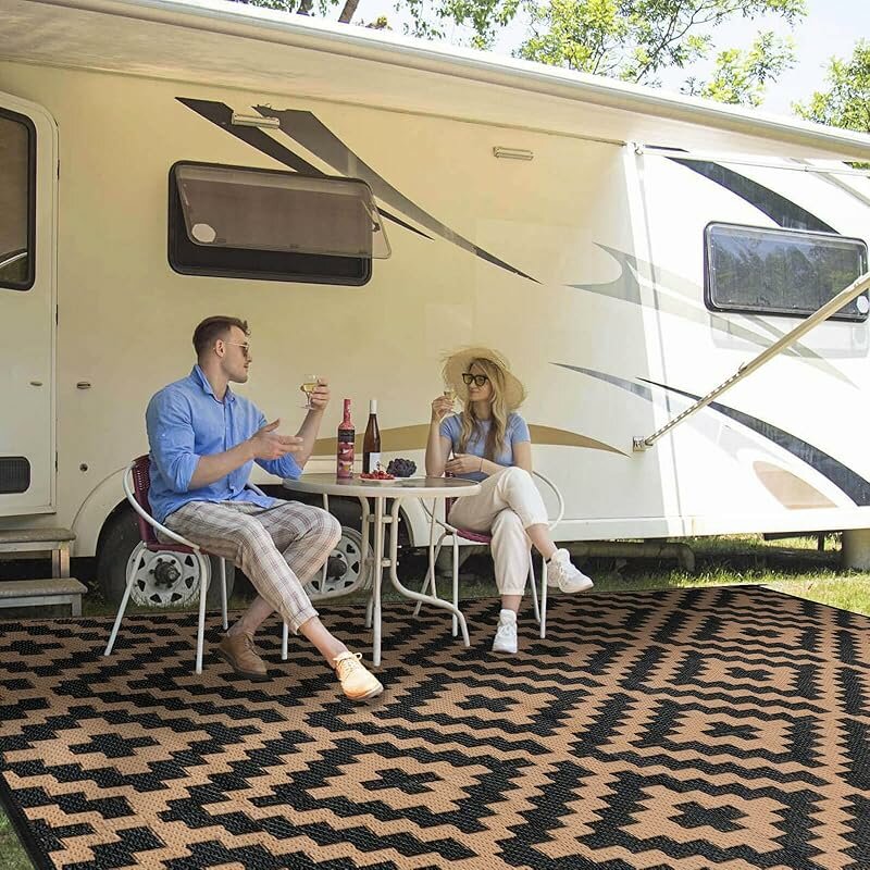 Водонепроницаемый пластиковый коврик для патио на улице，122X183CM