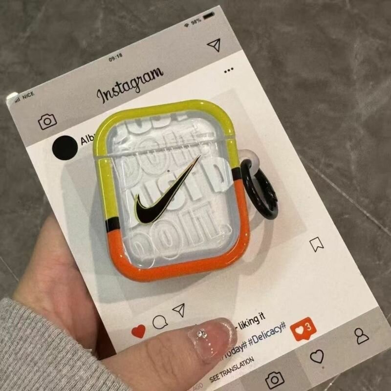 Коробка для наушников AirPods 4 AirPods pro 2 Градиентный фиолетовый Gogo