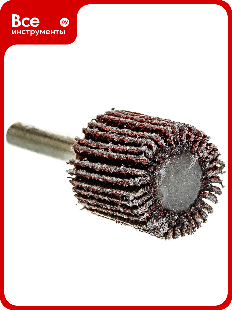 Круг лепестковый (20x20x6 мм; Р60) для дрели MATRIX 74101, чёрный, сталь