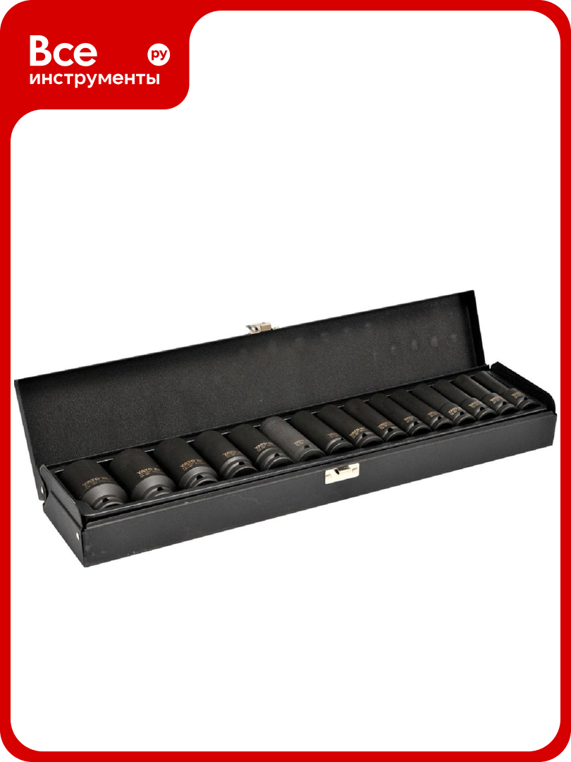 Набор торц. удар. гол. YATO 1/2" 10-32мм 15шт YT-1055 37141055 092 1