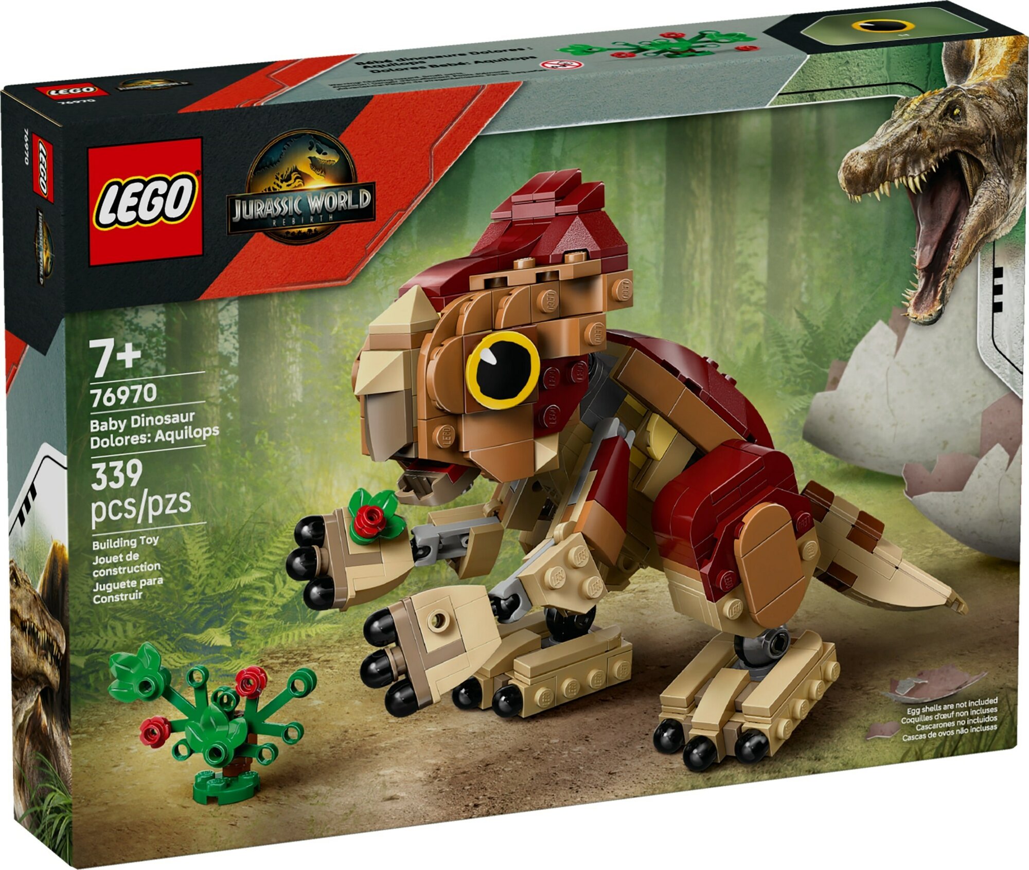Конструктор LEGO Jurassic World 76970 Малыш-динозавр Далорес, 339 дет.