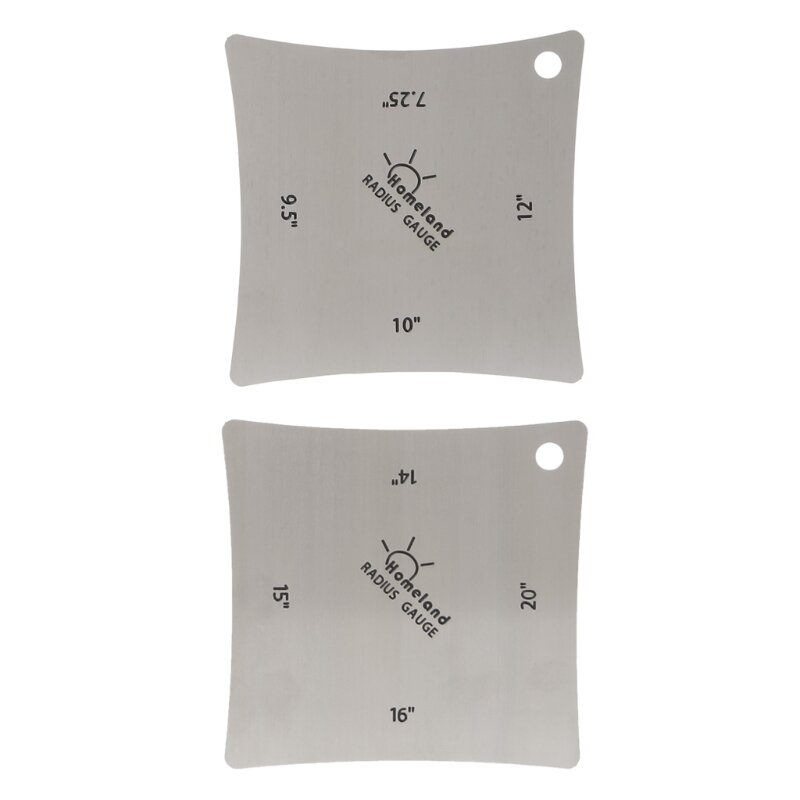 2pcs Guitar Radius Gauge Guitar Fretboard Measure Tool Accessory Parts
