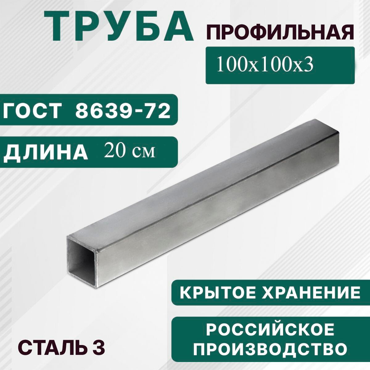 Труба профильная 100х100х3 (0,2м)