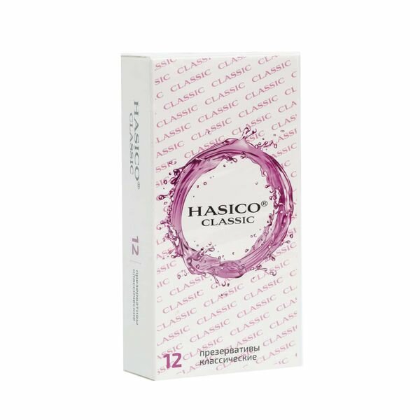 Презервативы классические из натурального латекса Classic Hasico/Хасико 12шт