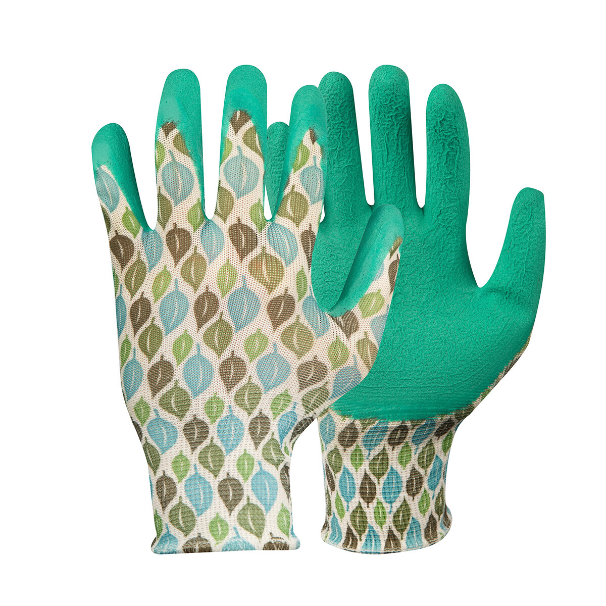 Перчатки садовые Park BT-1807, с латексом, размер M, зеленые