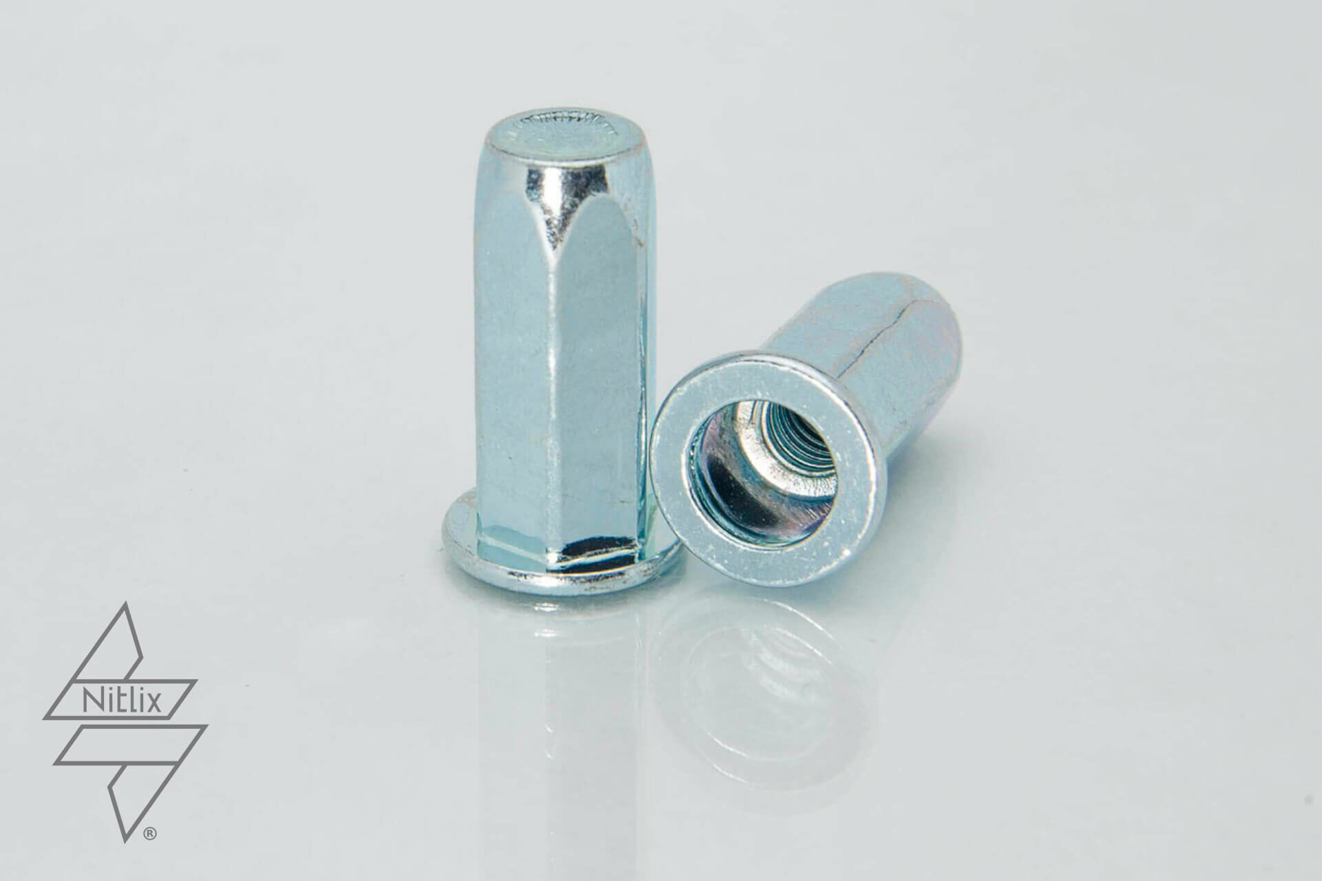 Гайка заклепочная NITLIX М4 стандартный борт шестигр. закрытая L=15 (0,5-2,0) 100 шт.