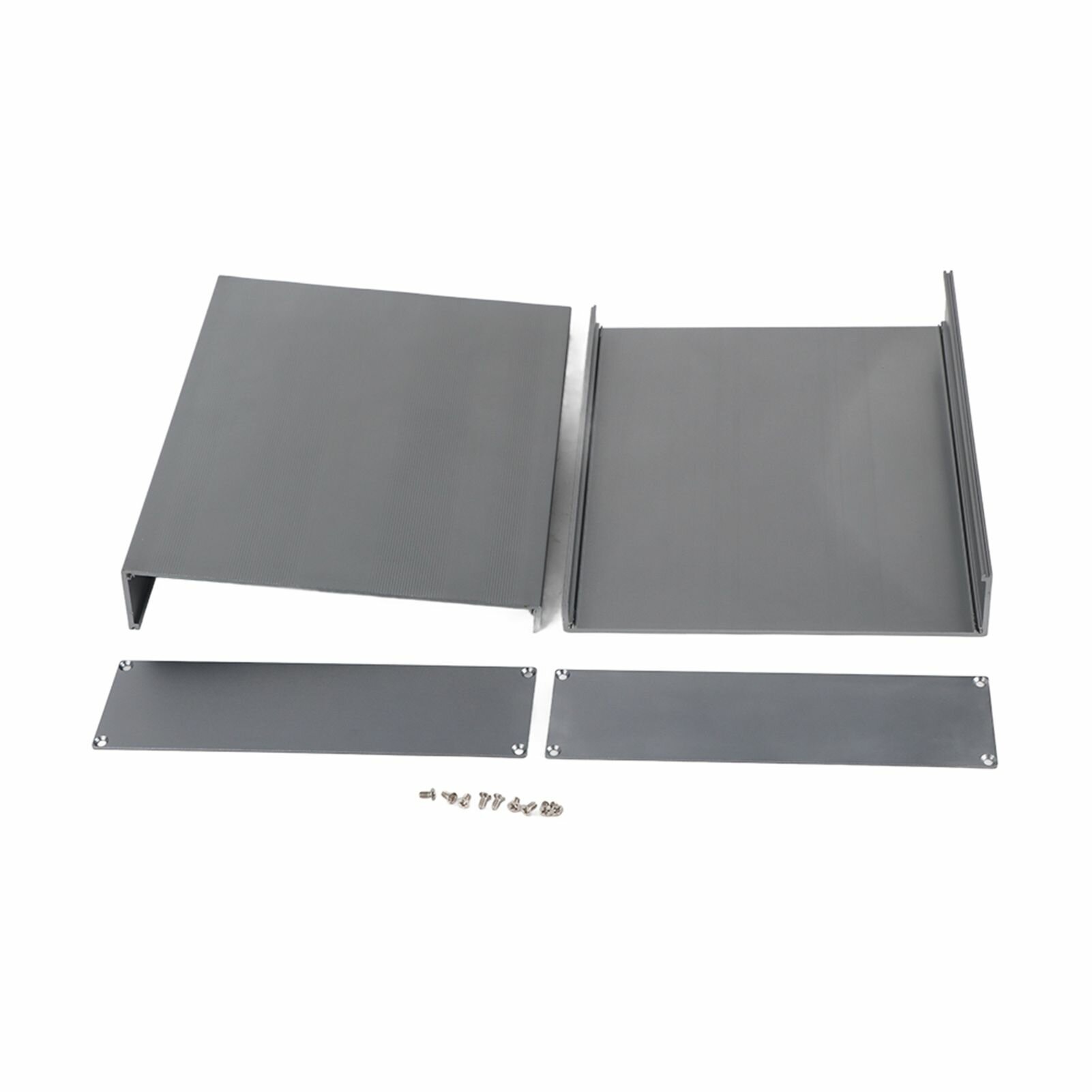 Алюминиевый корпус для усилителя, 50x178x220 мм, серый