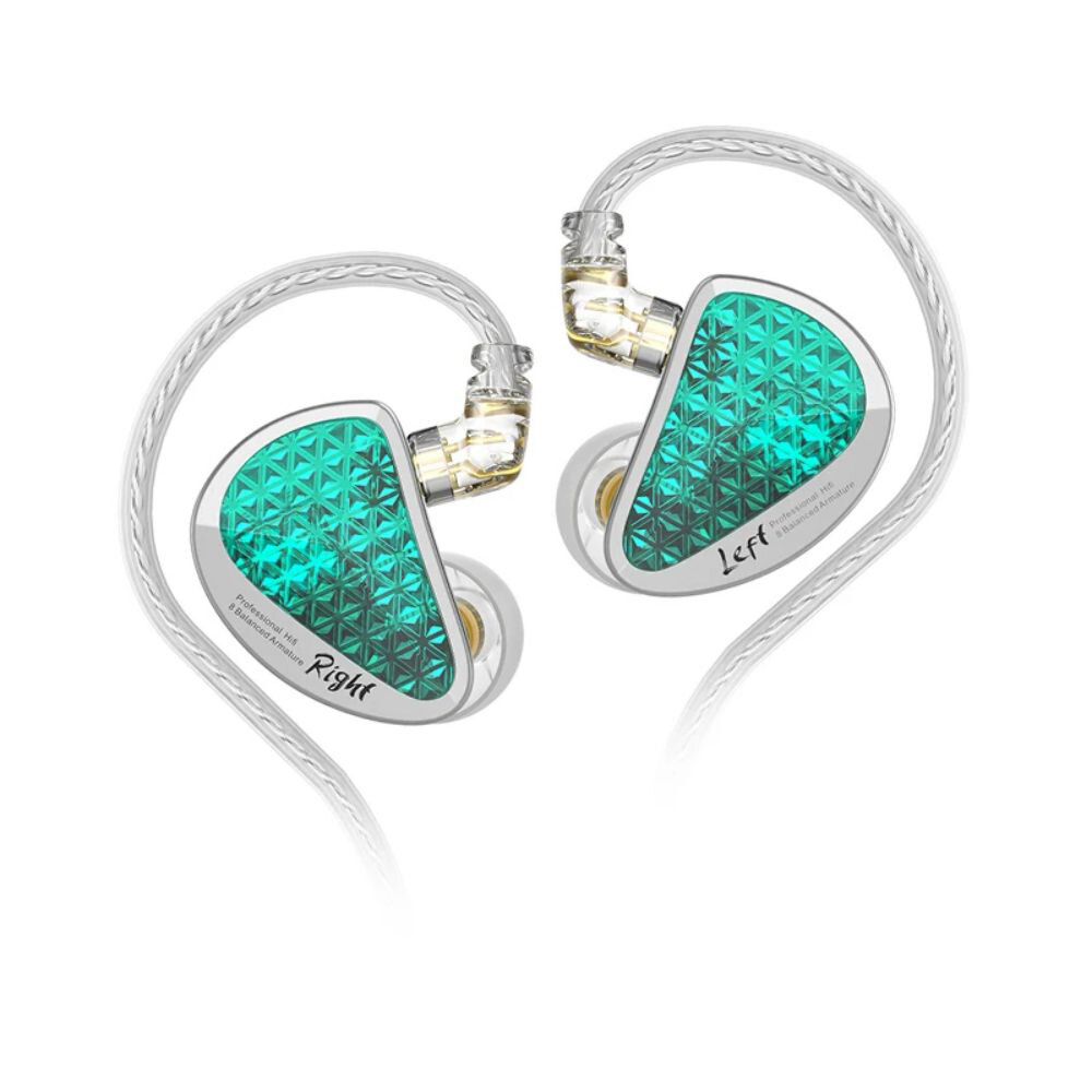 Проводные наушники-вкладыши AS16 Pro 16BA с балансным якорем, HIFI, басовые мониторные наушники с шумоподавлением, спортивная гарнитура