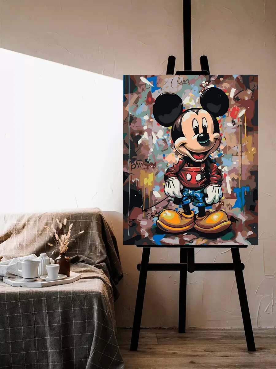 Картина по номерам Микки Маус Граффити Mickey Mouse Дисней