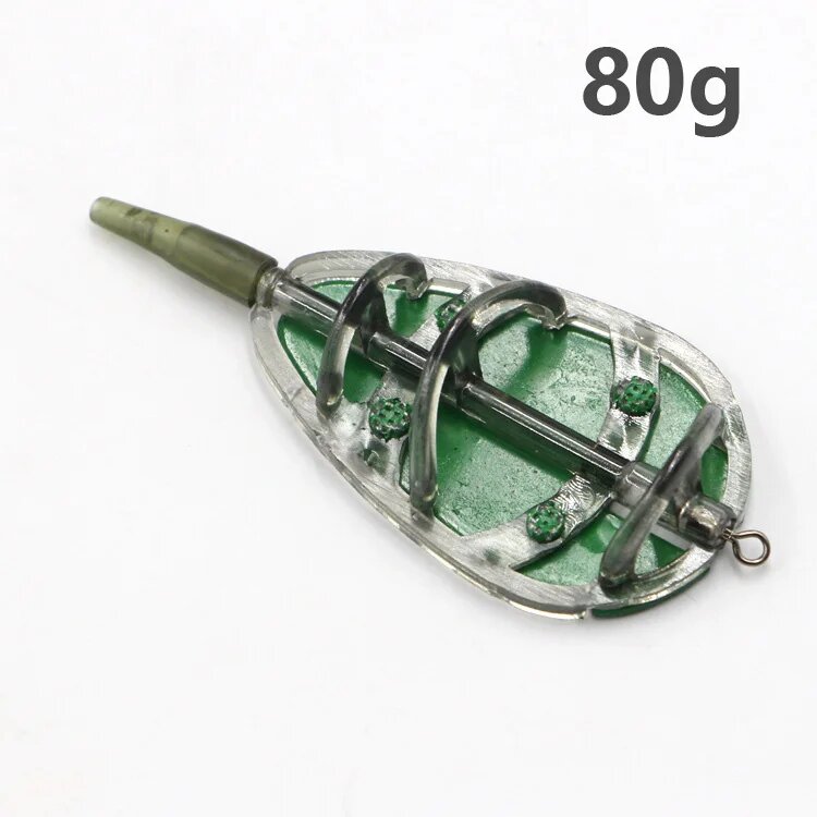 Плоский фидер из свинца 20-100 г Изумрудный, 80g