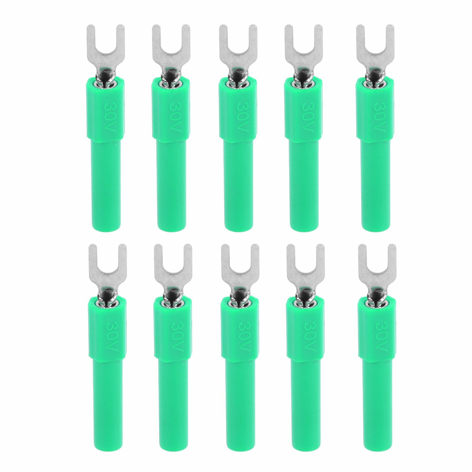 10 шт. крепления для проводов U-образные, 4 мм, медные, для тестирования и мультиметра