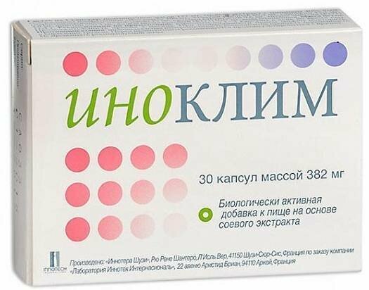Иноклим 30 шт. капсулы массой 382 мг
