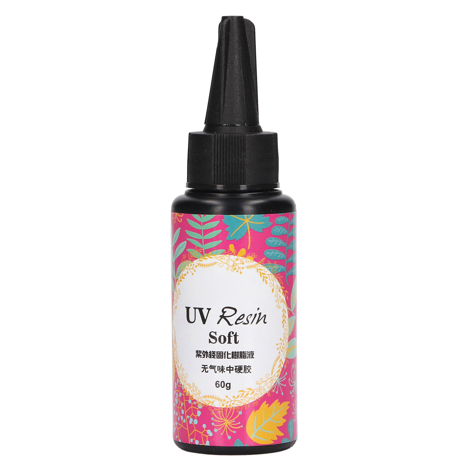 УФ-клей без запаха, УФ-смола, прозрачная, твердая, с низкой усадкой, самодельный УФ-клей для чехлов мобильных телефонов, изготовление ювелирных изделий, 60 г