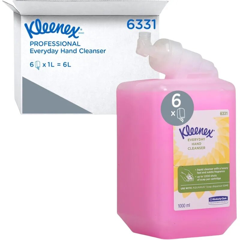 Картридж с жидким мылом KIMBERLY-CLARK Kleenex Everyday Use, 6 кассет, 1 л