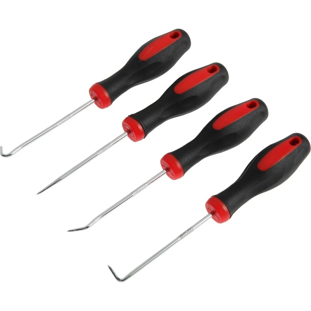 Тундра Набор крючков для демонтажа уплотнительных колец , двухкомпонентные рукоятки, 4 шт. 9278956