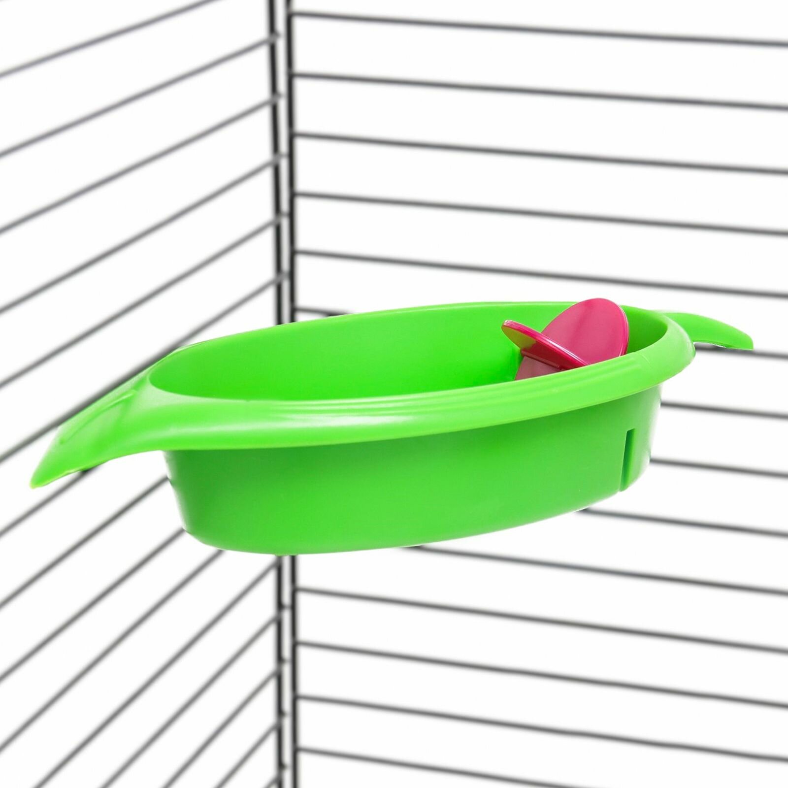 Ванночка-купалка для птиц "Листочек", 18,3 х 9 х 3,8 см