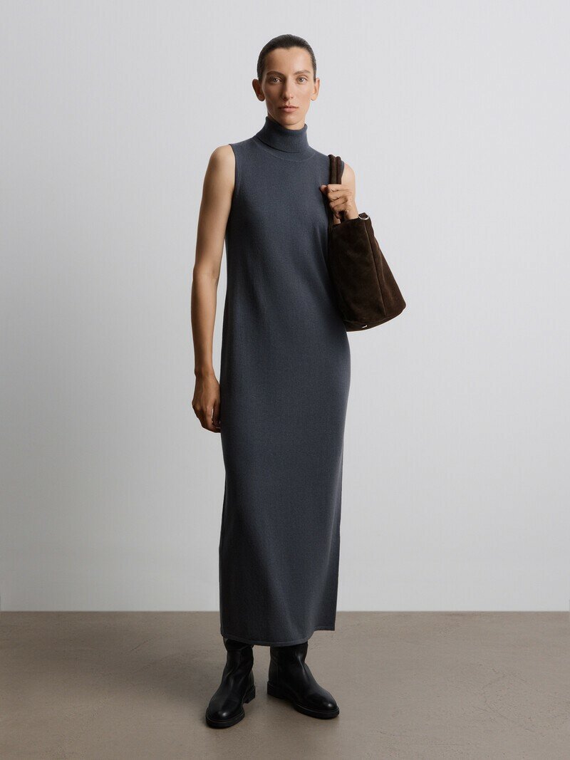 Платье из шерсти и кашемира