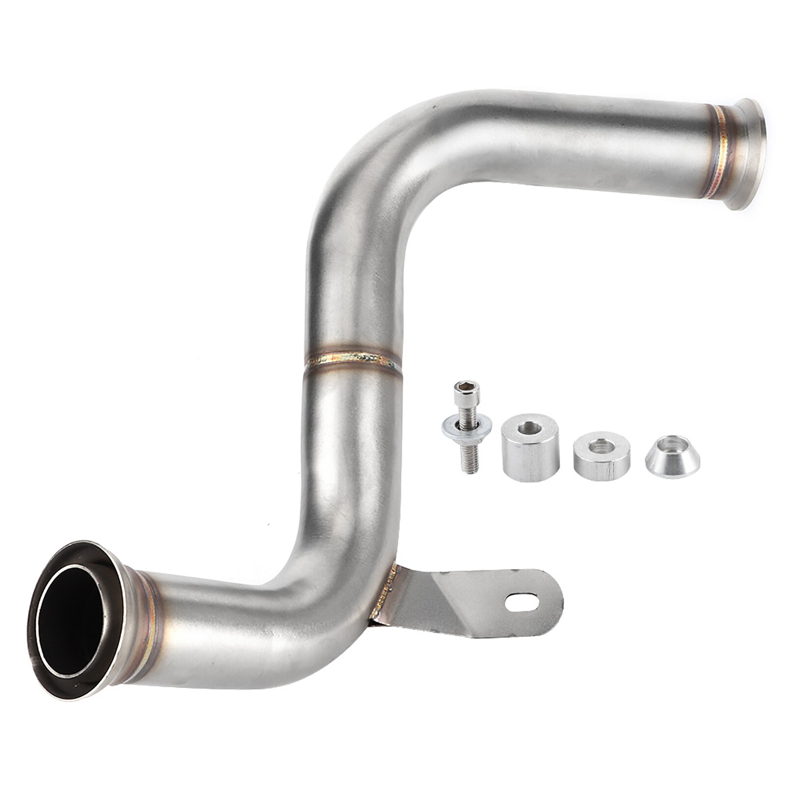 Мидпайп выхлопной системы без катализатора для мотоциклов 125 250 390 RC390 2017+, 304 нержавеющая сталь, легкий