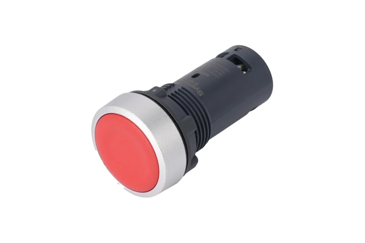 Systeme Electric SB7 моноблочная кнопка 22 мм красная с возвратом металл IP65 1НЗ SB7EA42