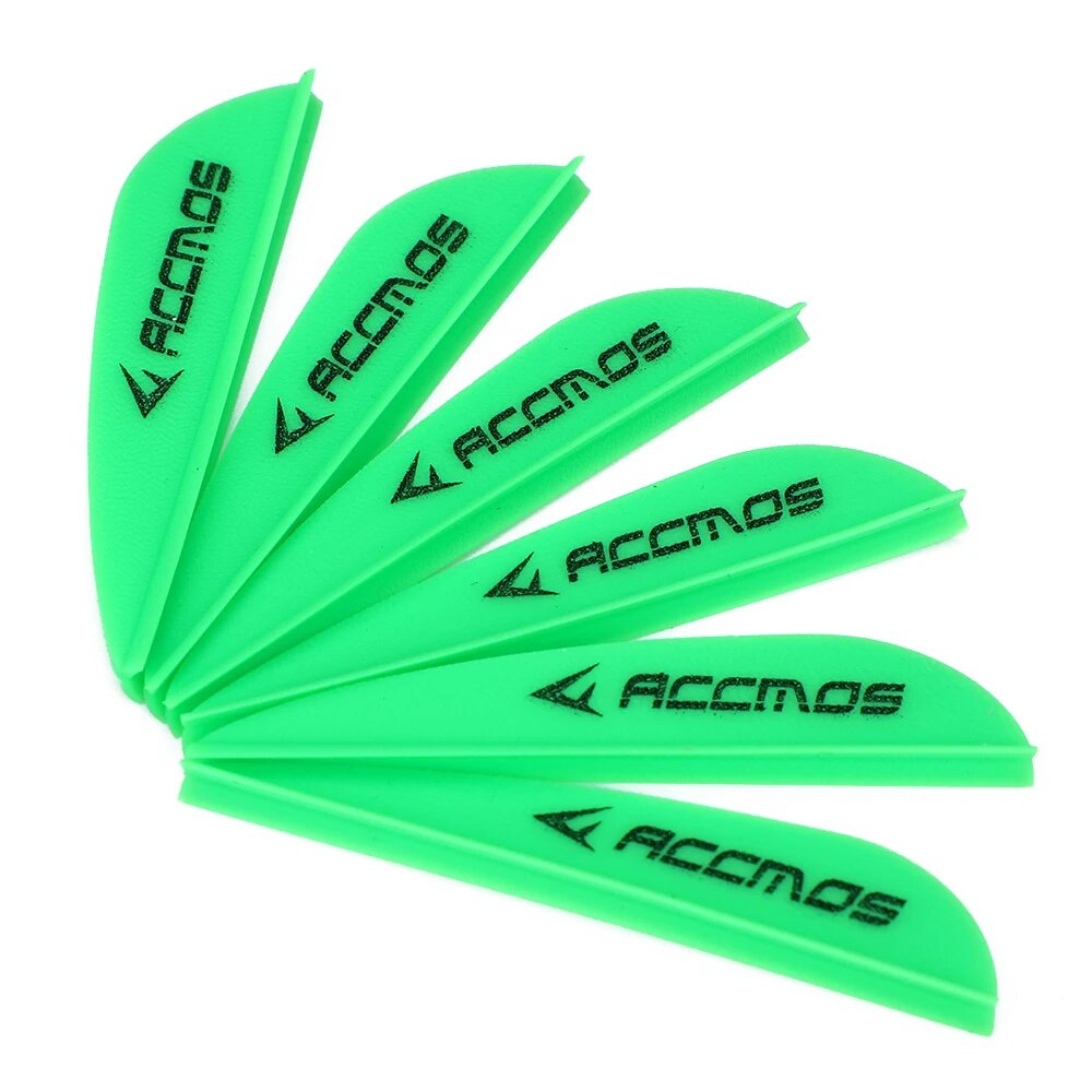 Оперения для стрел ACCMOS, зеленые, 6 шт.