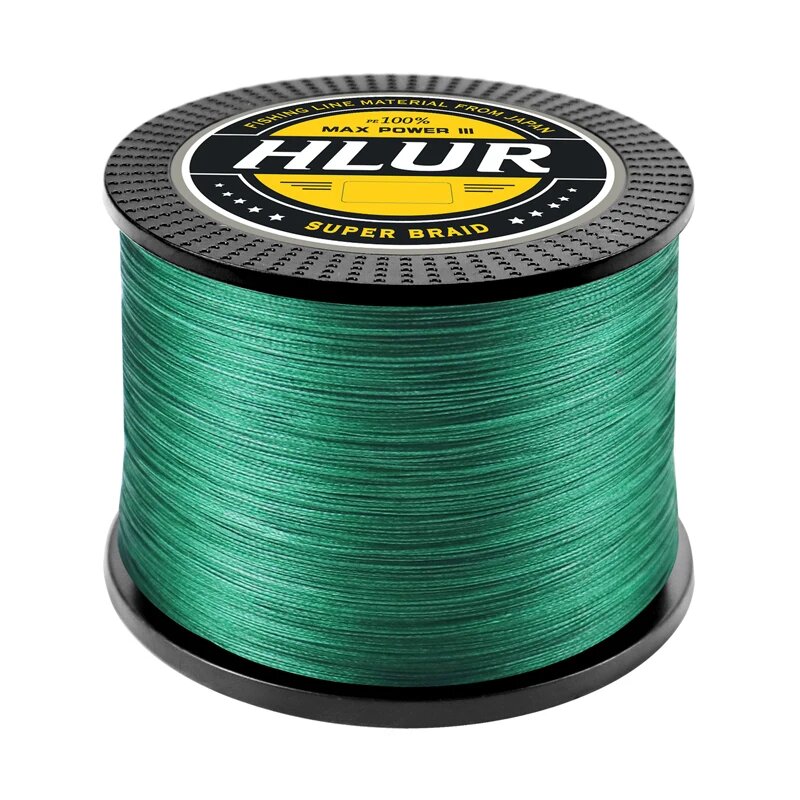 Плетеная леска HLUR Green 300м, 0.28мм, 55LB