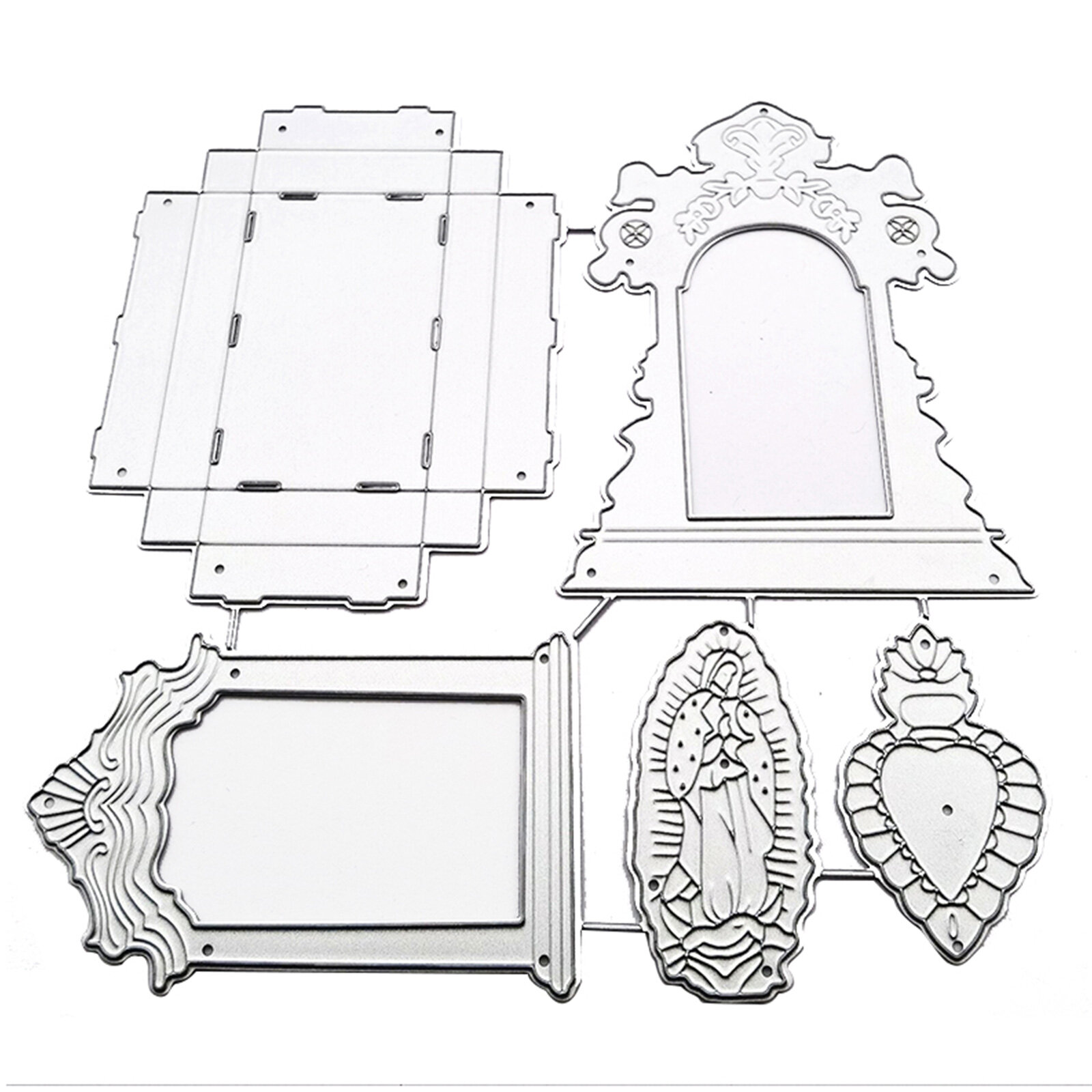 Сердце Кулон Для Резки Металла Умирает Трафарет DIY Альбом Для Скрапбукинга Бумажная Открытка Плесень