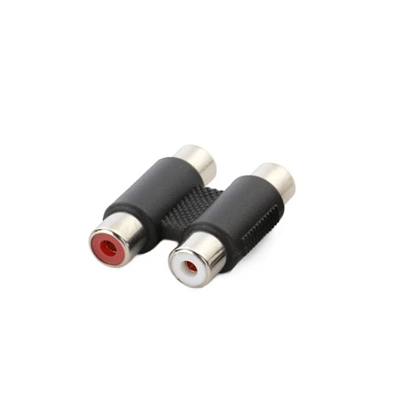 AV-переходник FVJVYE RCA «мама» на «мама» silvery 2RCA, 1pcs