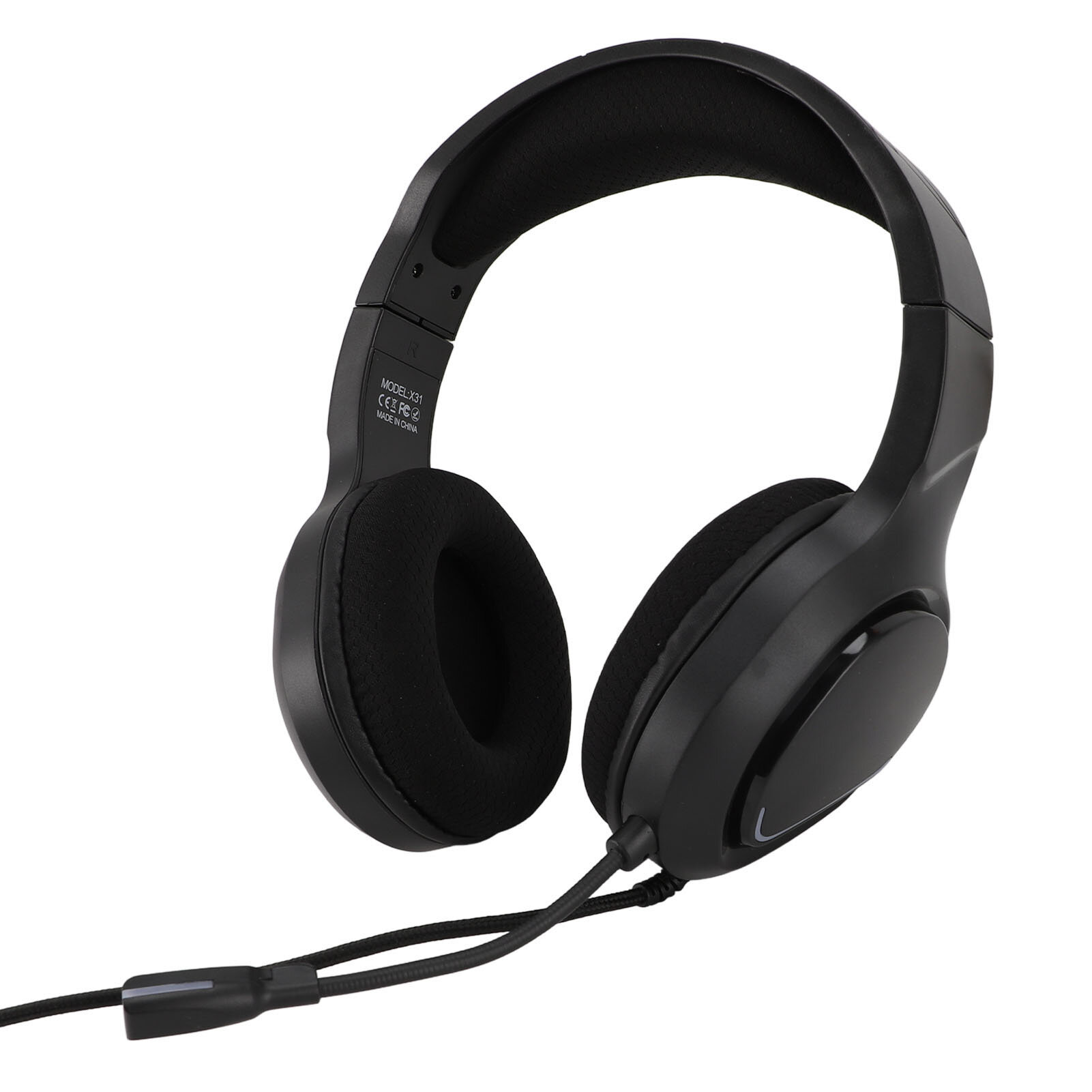 Gaming Headset RGB Colorful Lights Adjustable Wired Computer for Switch — фото 1