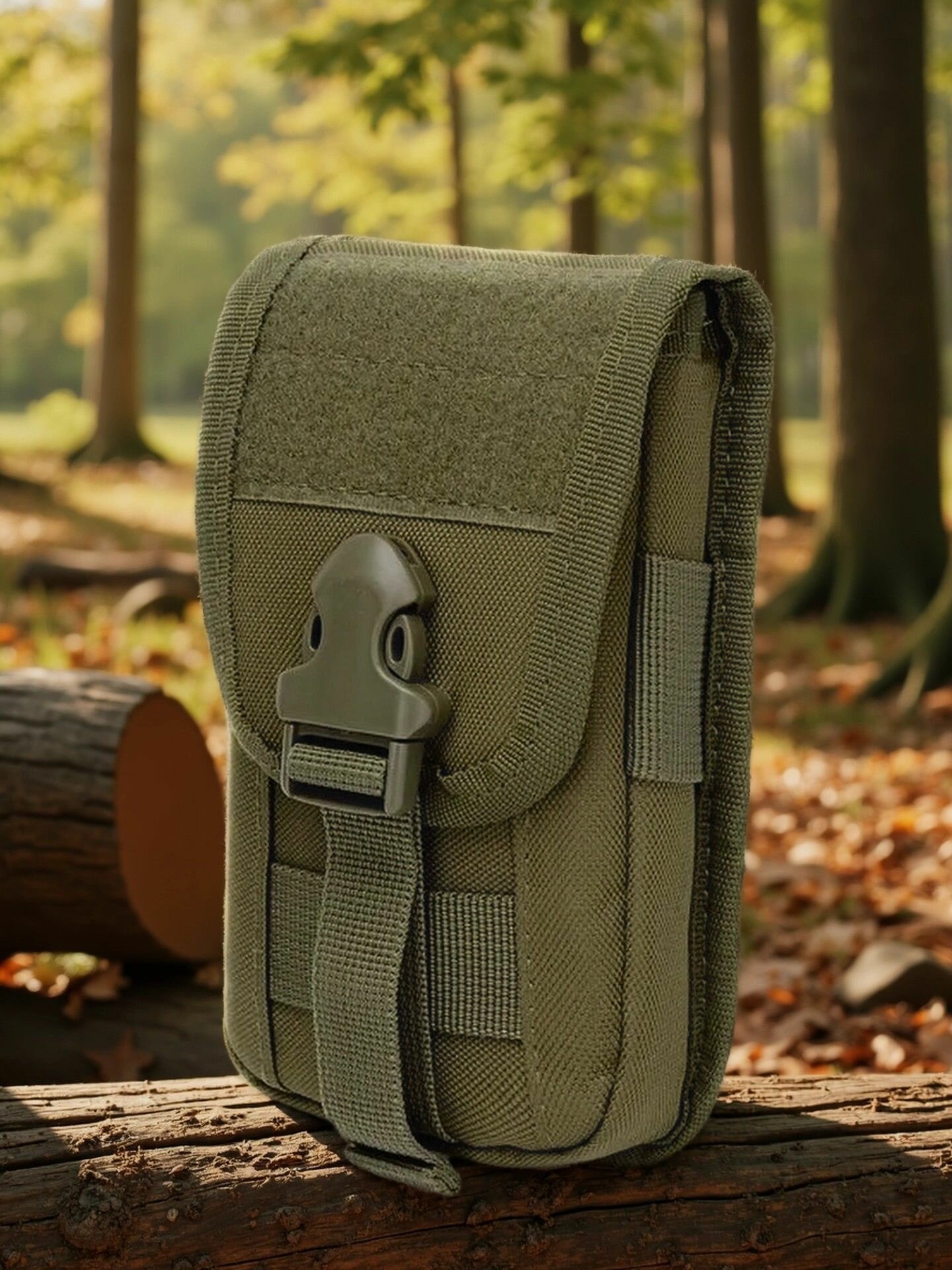 Подсумок для телефона тактический, сумка на ремень, рюкзак, бронежилет, цвет оливковый