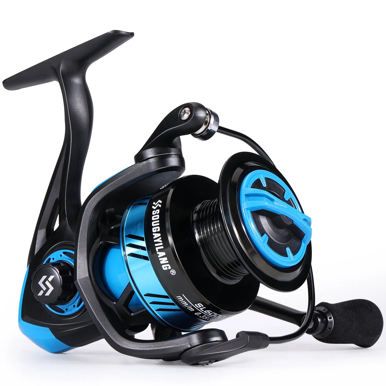 Спиннинговая катушка Sougayilang 5.2:1 5BB 10кг Серия 5000, Красный