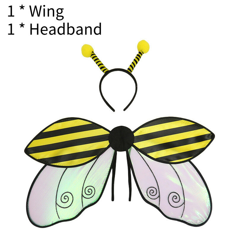 Набор для праздничного костюма и хэллоуинских праздников с пчелой крылья и забавные элементы