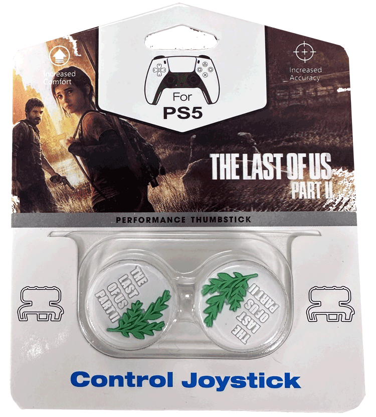 Силиконовые накладки + насадки на стики геймпада Sony PlayStation PS4/PS5 [The Last of Us][White]