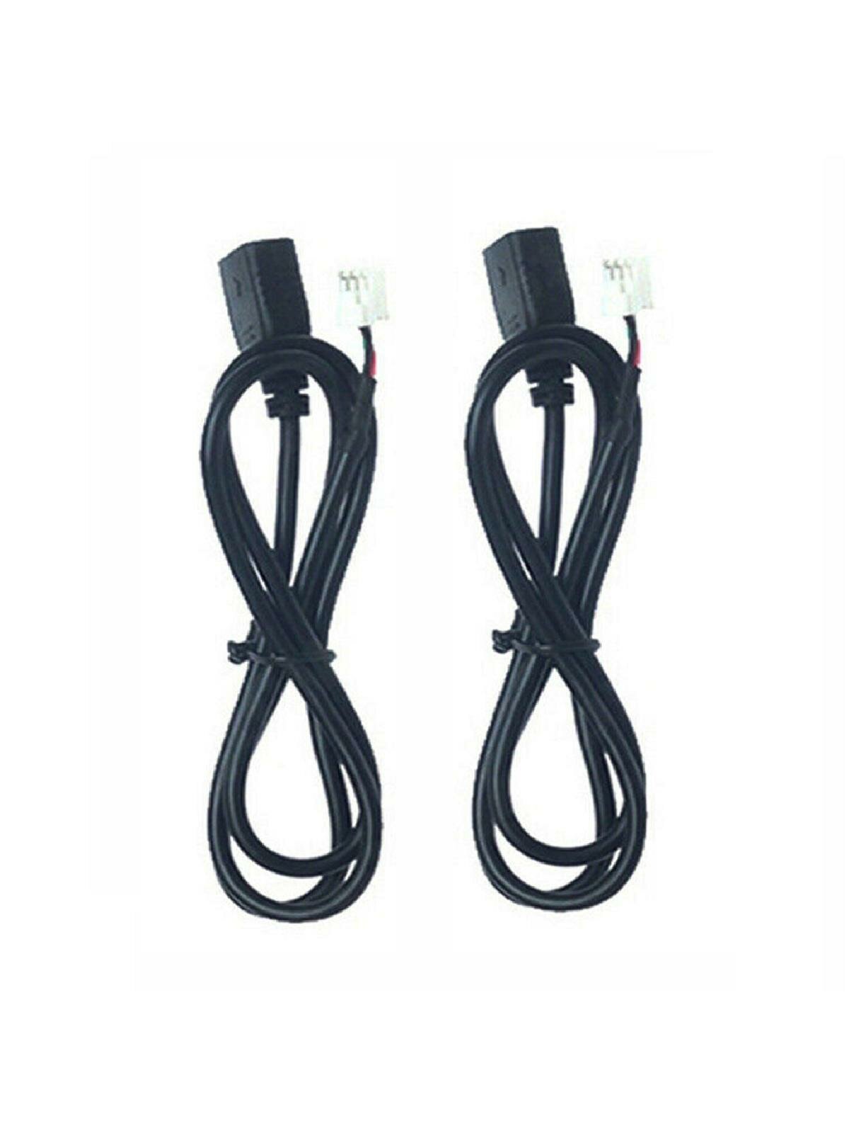 75 см 4Pin + 6Pin Разъем AUX USB Порт Панель Удлинитель Адаптеры для автомобиля 2x