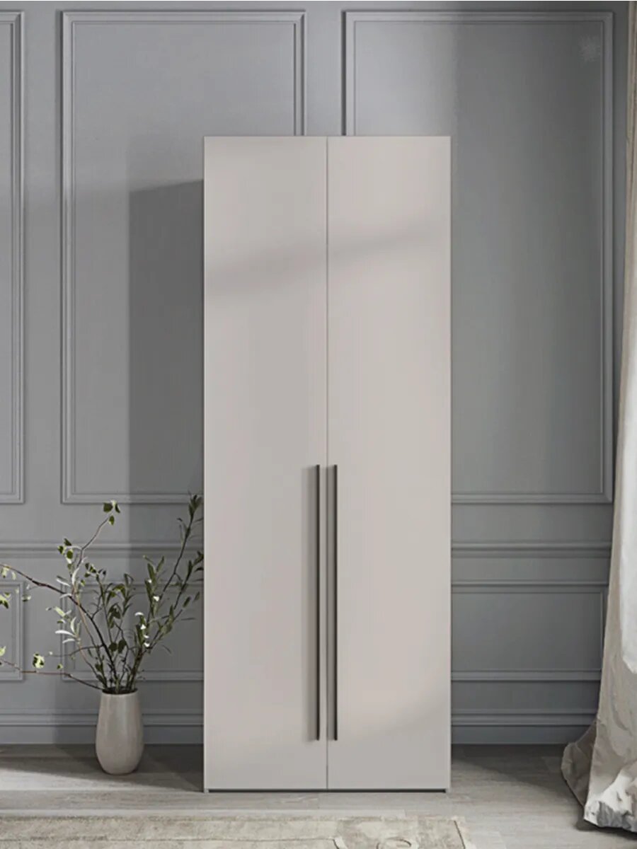 Casa Mia 100х230х60 см. Шкаф для одежды распашной 2-дверный с ящиками и полками, кашемир, ручка скоба 960 мм