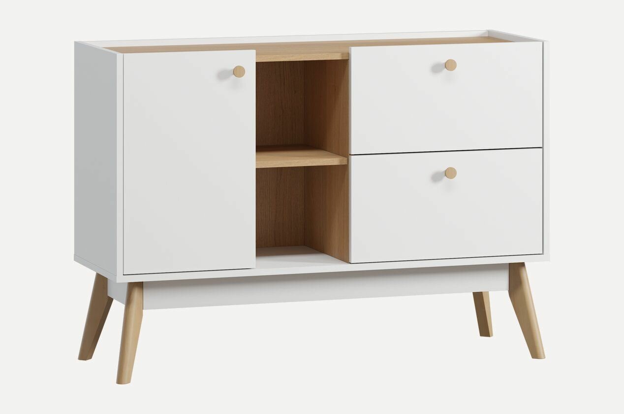 Тумба напольная Divan.ru Торвалль-1 Белый, ЛДСП, 115х40х81 см, белая