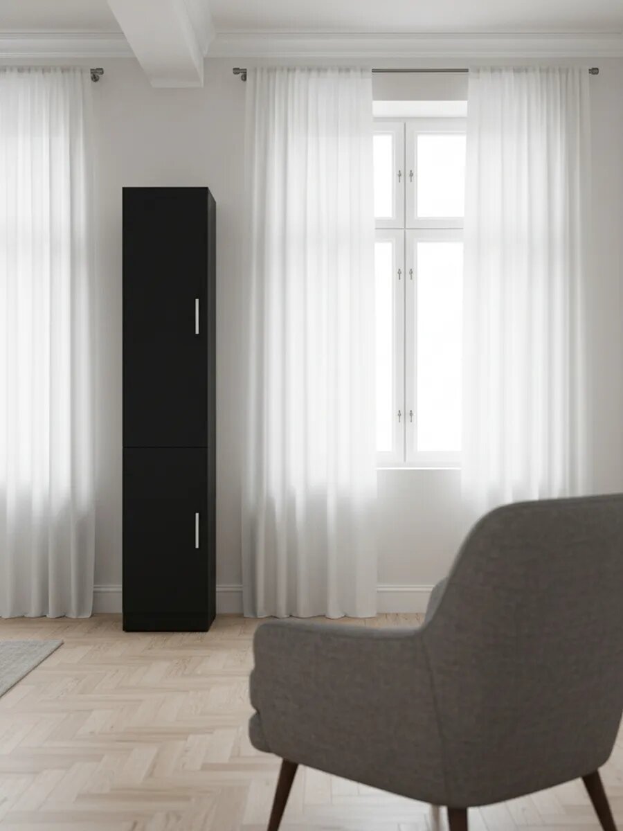 Деревянный шкаф пенал FRESTER с полками в прихожую балкон, от производителя